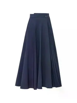NISSA High-waisted Midi Skirt - Blue