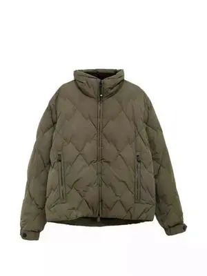 Moncler Bramans Quilted High-neck Down Jacket - Green