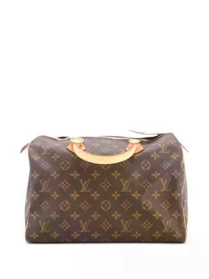 LOUIS VUITTON Speedy Handbag Monogram Canvas 30 Satchel
