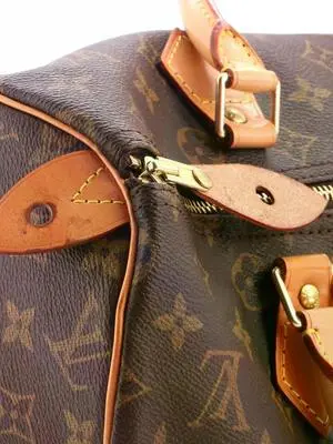 LOUIS VUITTON Speedy Handbag Monogram Canvas 30 Satchel