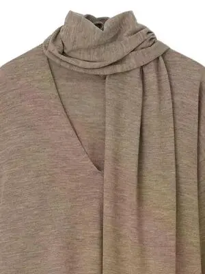 Rodebjer Phylis Scarf-detail Long-sleeve Top