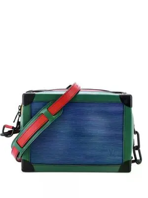 LOUIS VUITTON Soft Trunk Bag Colorblock Epi Leather Crossbody Bag - Blue