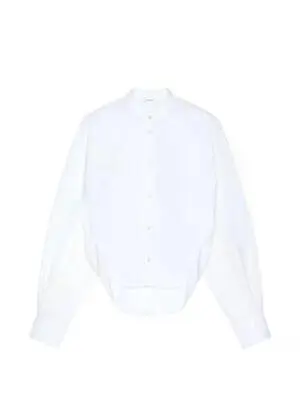 Givenchy Cocoon Slashed Shirt In Poplin - White