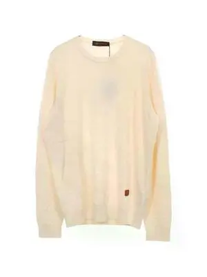 LOUIS VUITTON 2010s Damier Knit Sweater - White