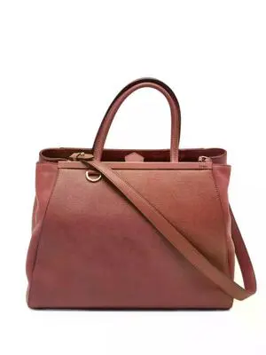 Fendi 2013 Medium 2jours Leather Tote Bag - Pink