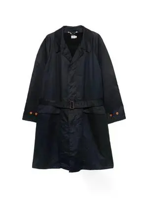 C.P. COMPANY 1990s Belted Trench Coat - Blue