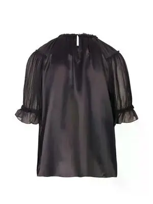 Ulla Johnson Alina Ruffled Silk-satin Blouse