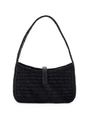 Saint Laurent Le 5 A 7 Hobo Raffia Mini Shoulder Bag