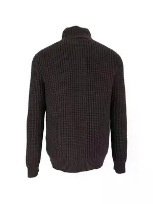 FAY Waffle-knit Wool Cardigan