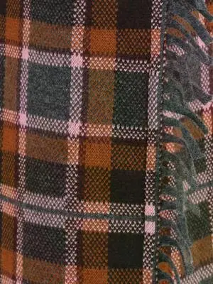 Guest In Residence Tartan Fringe-trim Midi Skirt