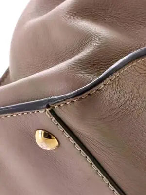 Fendi Peekaboo Bag Leather With Tortoise Detail Regular Shoulder Bag