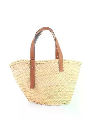 Loewe Basket Raffia Medium Tote Bag - Neutrals