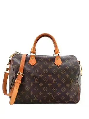 LOUIS VUITTON Speedy Bandouliere Bag Monogram Canvas 30 Satchel