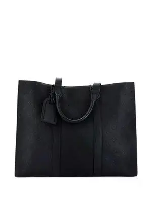 LOUIS VUITTON Sac Plat 24h Bag Monogram Taurillon Leather Shoulder Bag - Black