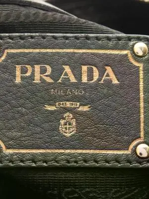 Prada 2000s Logo-plaque Tote Bag