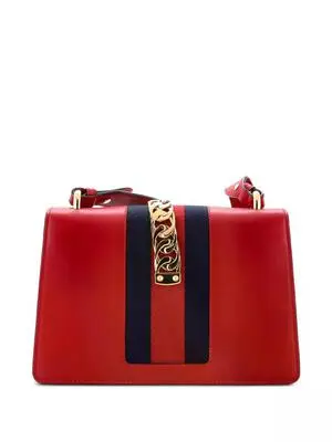 Gucci Sylvie Leather Small Shoulder Bag - Red