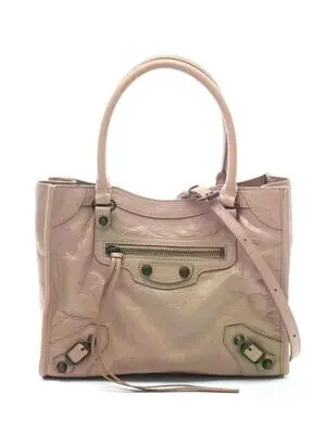 Balenciaga 2010s Mini Le City Two-way Handbag Neutrals