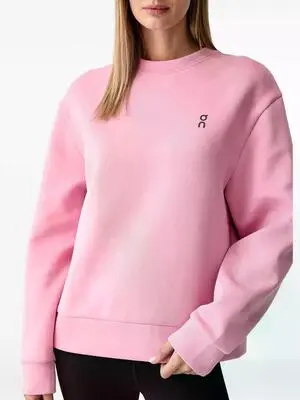 On Focus Logo-print Raglan-sleeve Sweater