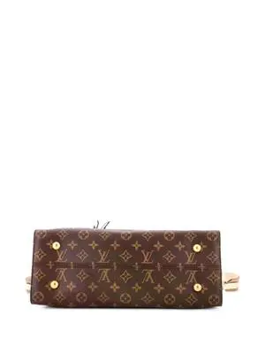 LOUIS VUITTON Tuileries Handbag Monogram Canvas With Leather Satchel - Brown