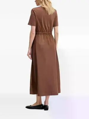OUI Drawstring-waist Short-sleeve Maxi Dress