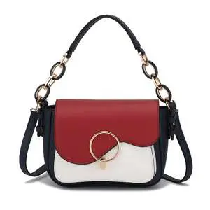 MKF COLLECTION BY MIA K. Blue / White / Red Fantasia Shouder Bag Navy White - Blue/white/red