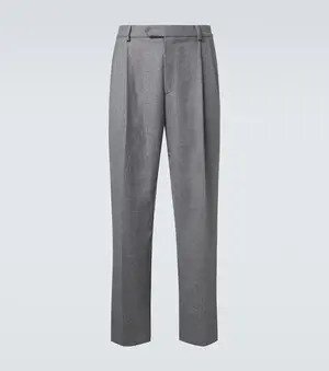 Gabriela Hearst Arthur Wool And Cashmere Straight Pants - Grey