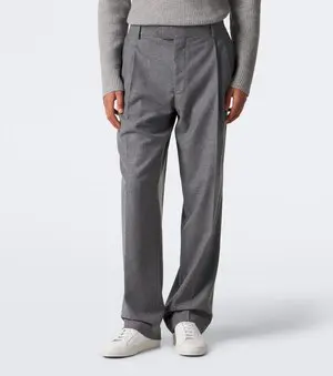 Gabriela Hearst Arthur Wool And Cashmere Straight Pants