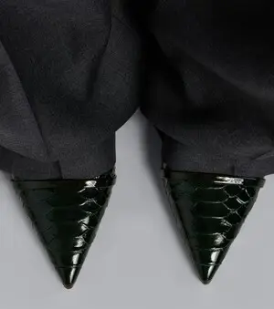 MALONE SOULIERS Schiffer Patent Leather Slingback Pumps