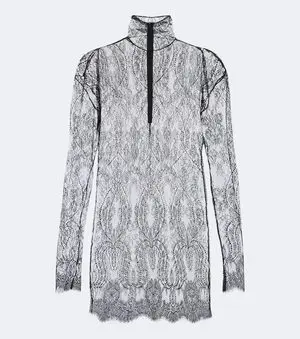 Dolce & Gabbana Floral Lace Minidress