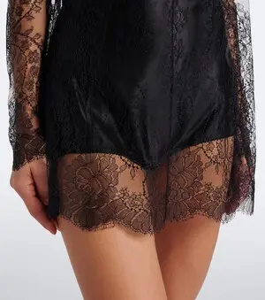 Dolce & Gabbana Floral Lace Minidress