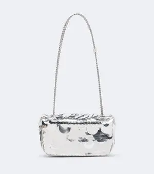 Rabanne Sparkle Mini Sequined Shoulder Bag - Silver