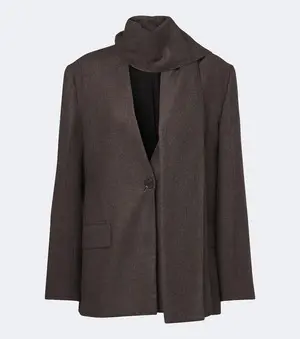 TOTEME Tie-neck Blazer Brown