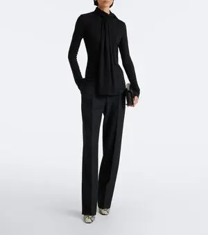 TOTEME Tie-neck Jersey Cardigan