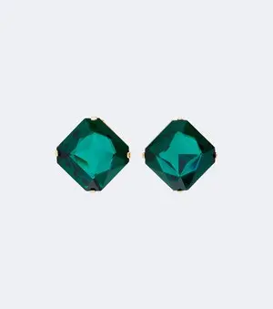 JENNIFER BEHR Alma Embellished Earrings - Green
