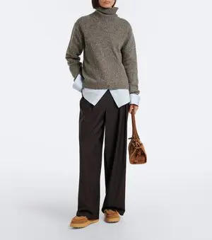 TOD'S Gommino® Suede Platform Mules