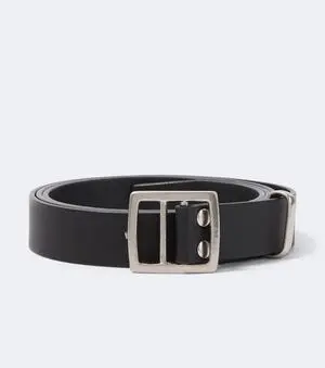 Comme Des Garçons Homme Leather Belt - Black