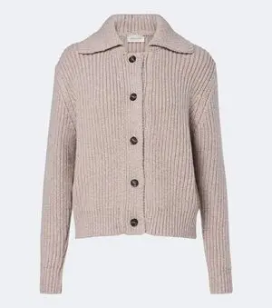 Magda Butrym Ribbed-knit Wool Cardigan
