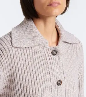 Magda Butrym Ribbed-knit Wool Cardigan