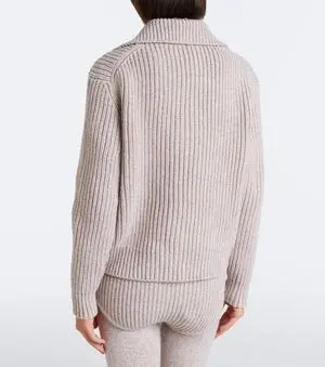 Magda Butrym Ribbed-knit Wool Cardigan