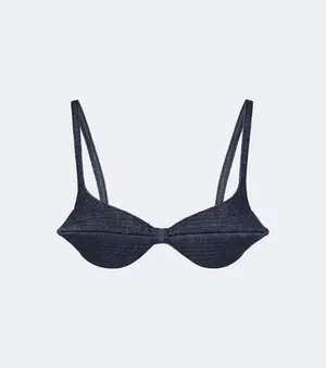 JEAN PAUL GAULTIER Denim Bra - Blue
