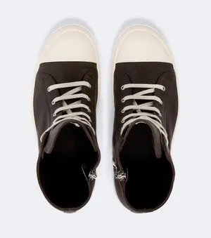 Rick Owens Temple Leather High-top Sneakers
