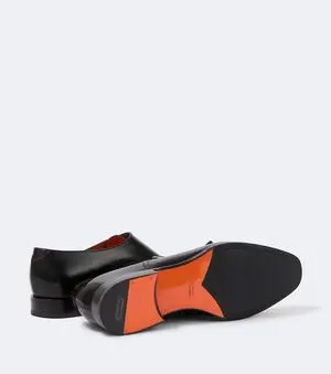Santoni Leather Monk Strap Shoes