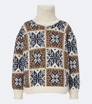 Magda Butrym Wool And Cashmere Turtleneck Sweater - Multicoloured