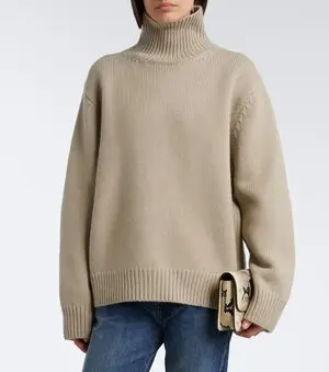TOTEME Oversized Wool Turtleneck Sweater