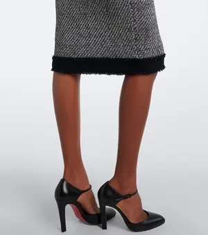 Nina Ricci Wool-blend Tweed Pencil Skirt
