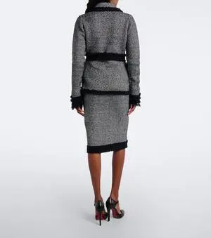 Nina Ricci Wool-blend Tweed Pencil Skirt