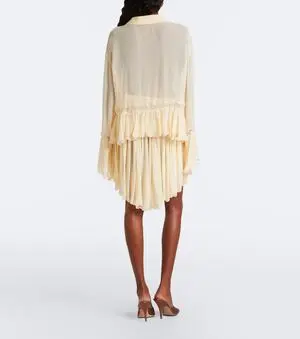Blumarine Asymmetric Miniskirt - Beige