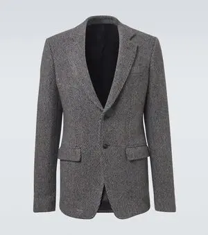 Gabriela Hearst Irving Herringbone Wool And Cashmere Jacket - Grey