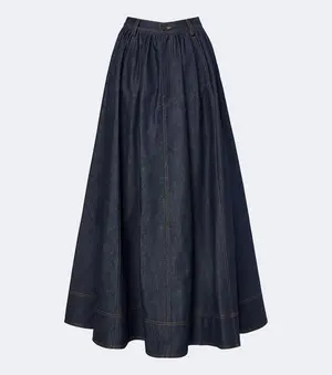 JEAN PAUL GAULTIER Denim Maxi Skirt - Blue