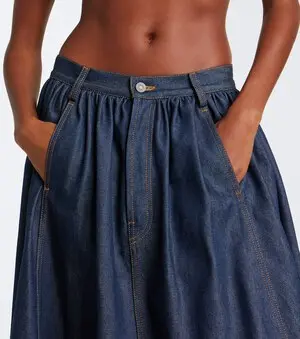 JEAN PAUL GAULTIER Denim Maxi Skirt